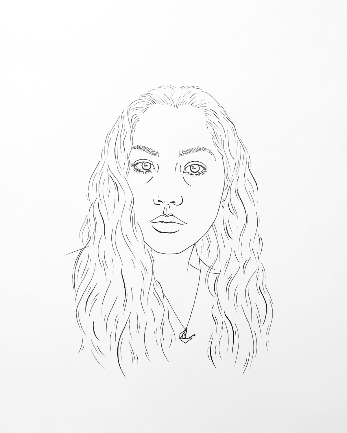 Devon Final Portrait Drawing – Drawing I Online